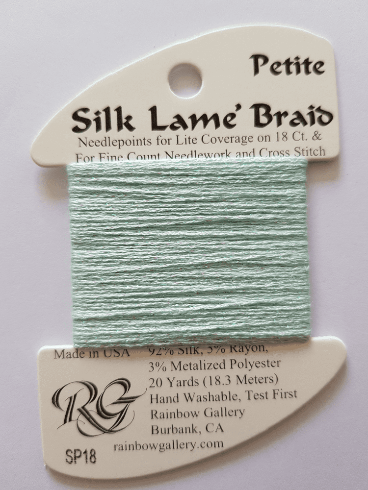 SP18 Surf Blue Petite Silk Lame Braid