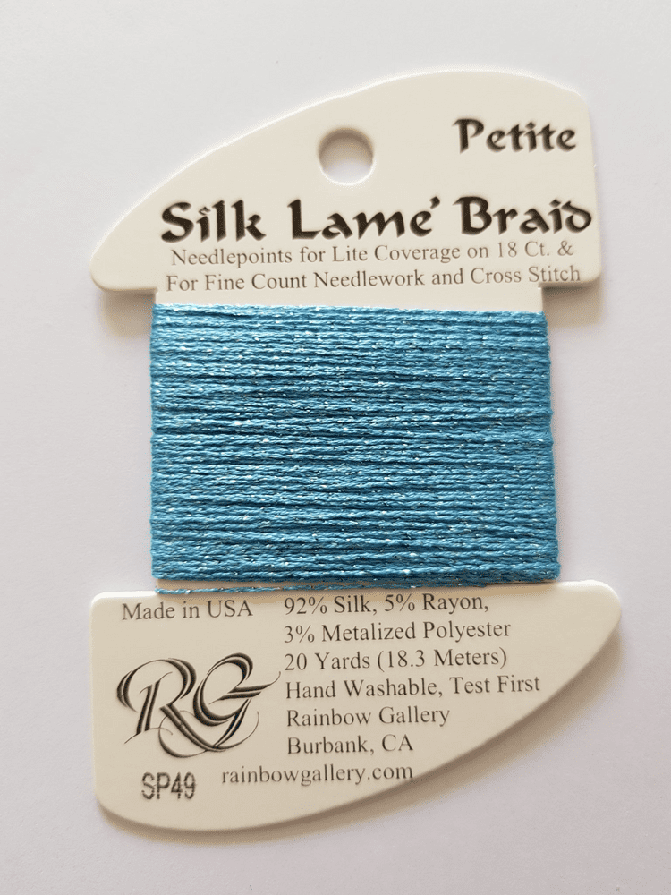 SP49 China Blue Petite Silk Lame Braid