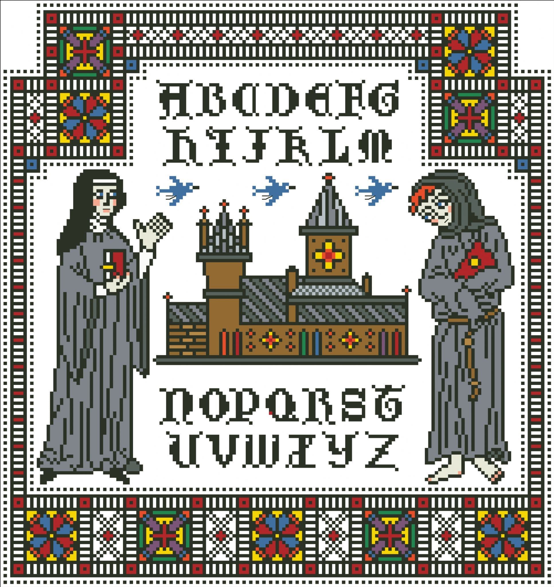 Stained Glass by Arelate Studio cross stitch chart