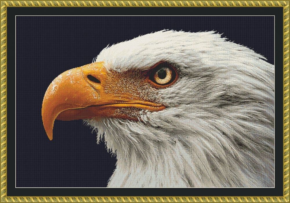 Bald Eagle Cross Stitch Needle Treasures MORNING FLIGHT Cross Stitch