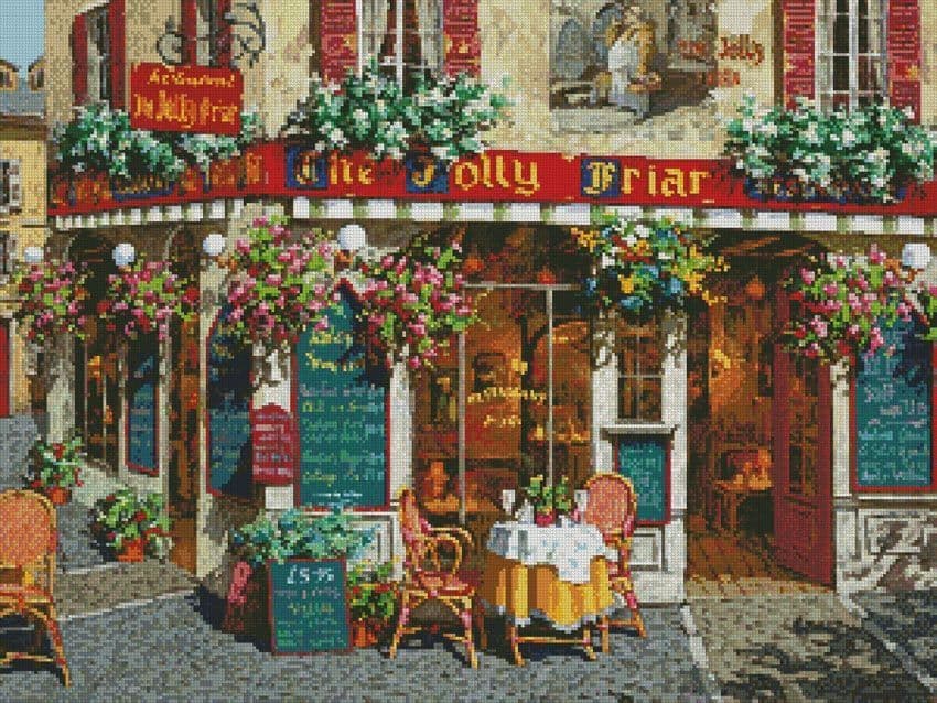 The Jolly Friar by Artecy printed cross stitch chart