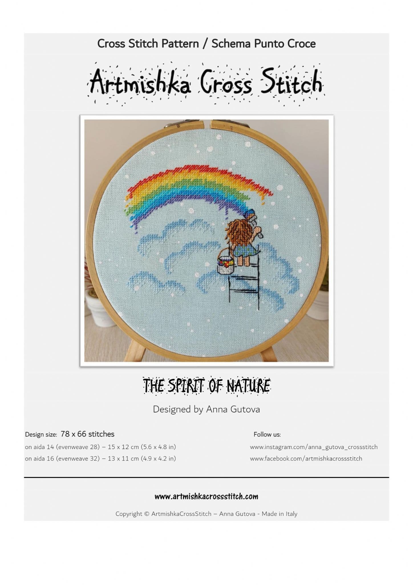 The Spirit of Nature cross stitch chart by Artmishka Cross Stitch