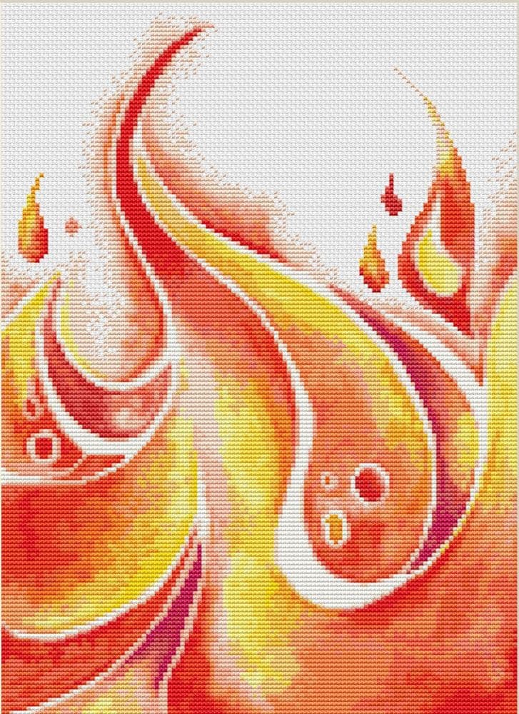 Two Elements Fire cross stitch chart by Artmishka Cross Stitch