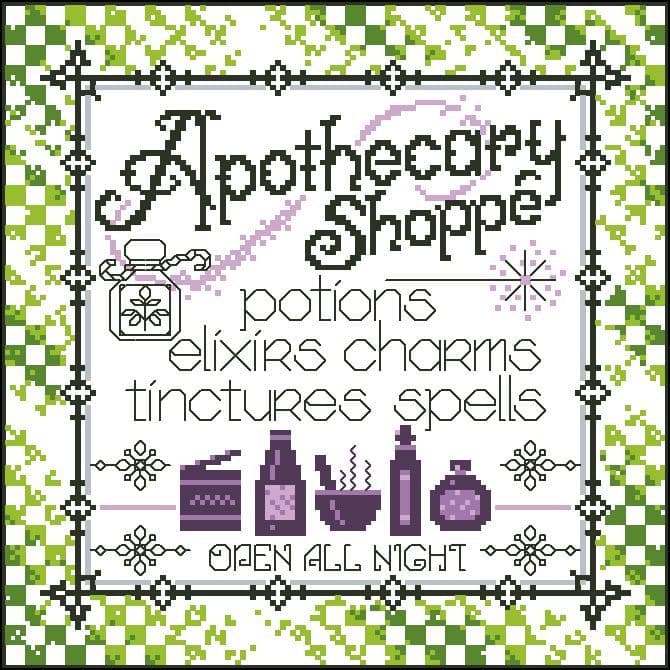 Ursula Michael Apothecary Shoppe cross stitch chart
