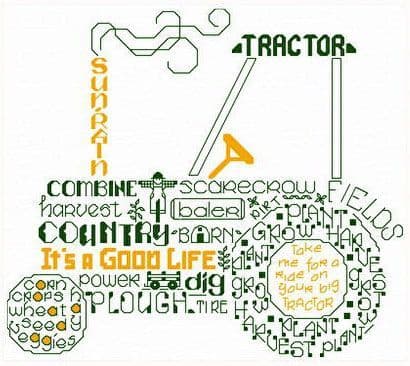 Ursula Michael Let s Tractor cross stitch chart