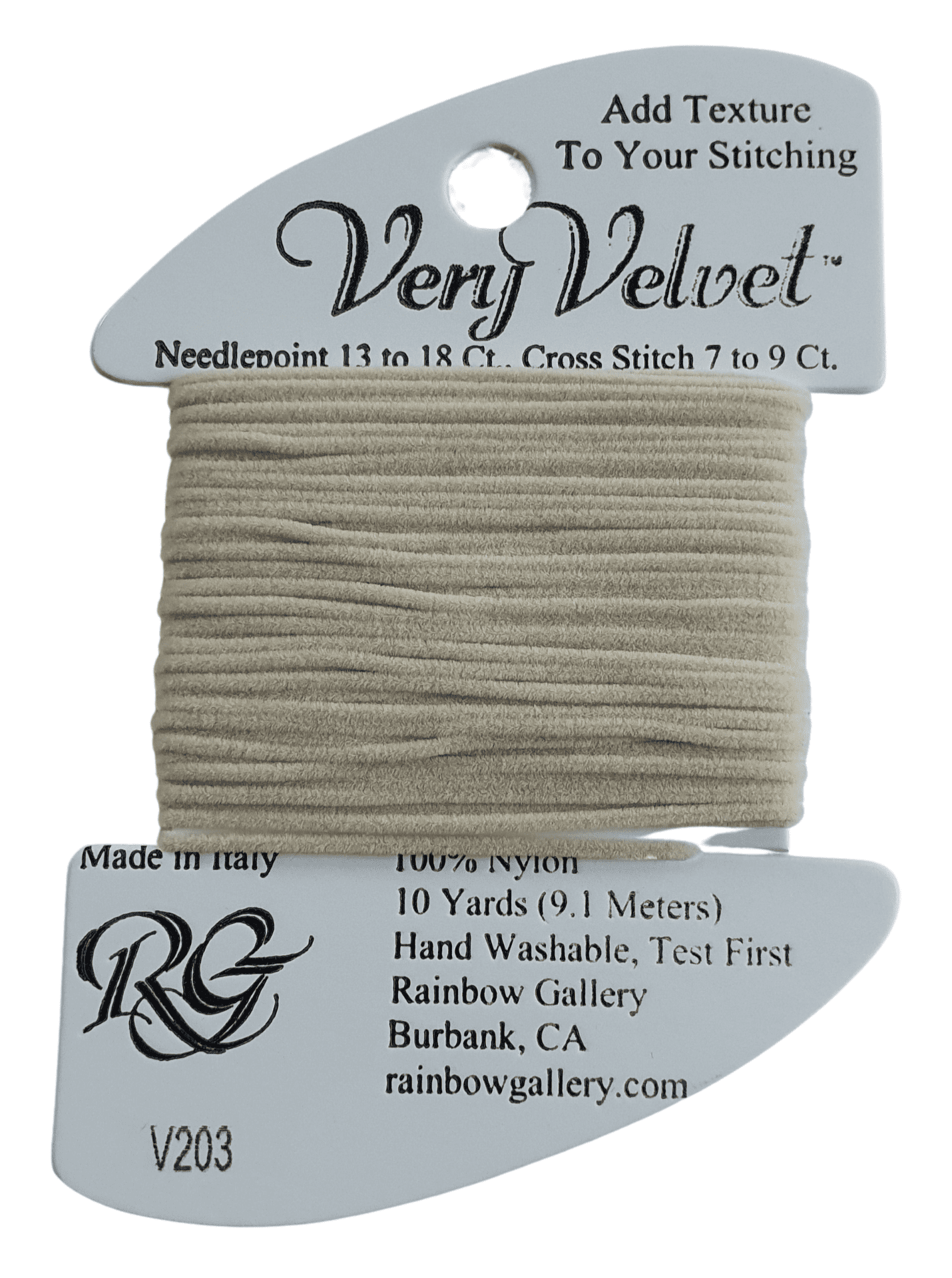 V203 Ecru Very Velvet thread