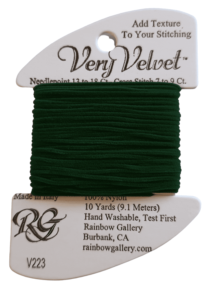 V223 Dark Green Very Velvet thread