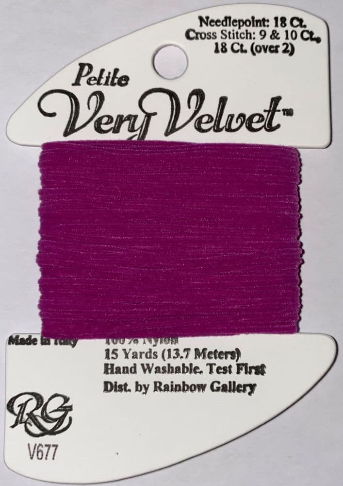 V677 Dark Fuchsia Petite Very Velvet thread