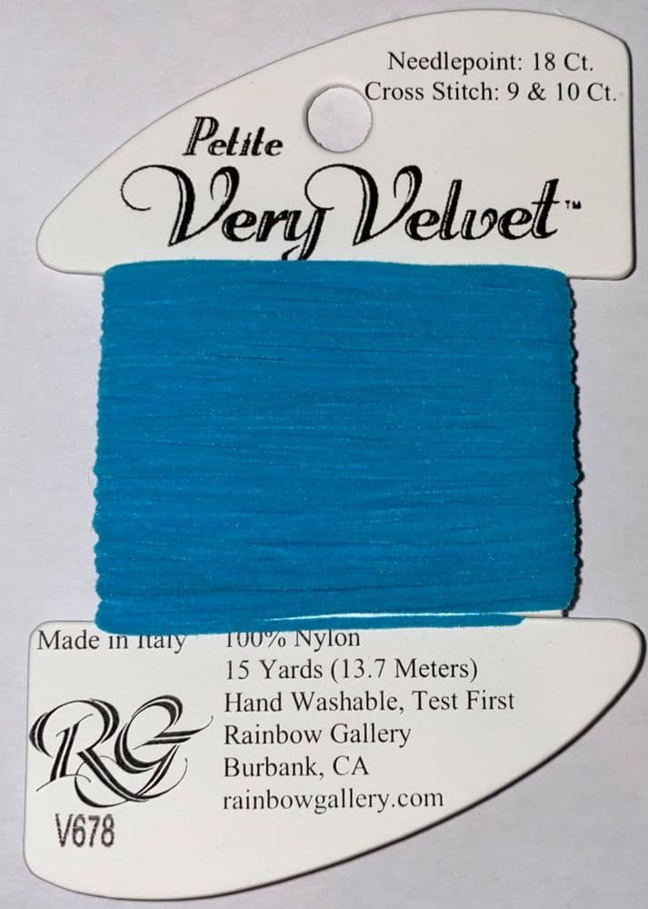 V678 Turquoise Petite Very Velvet thread