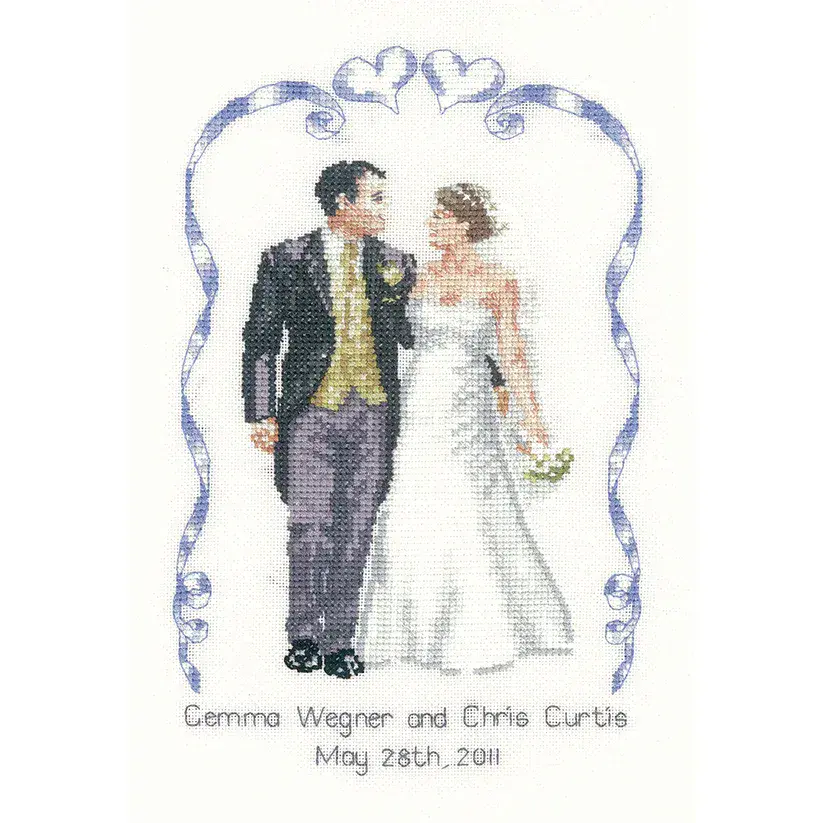 Wedding Celebration cross stitch chart - Peter Underhill