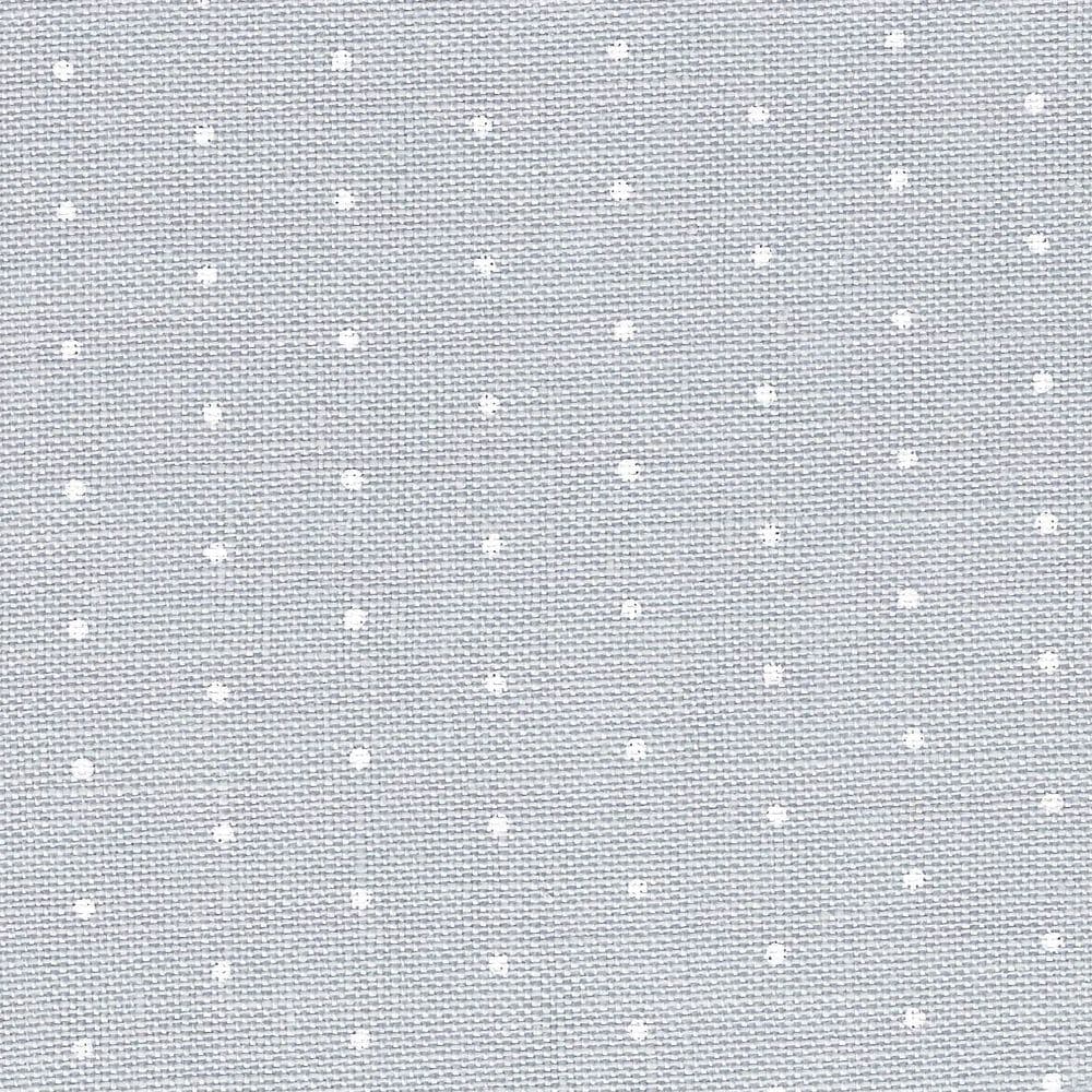 Zweigart 32 Count Belfast Linen Grey with White Mini Dots