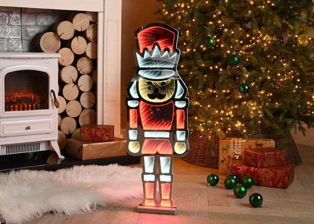 74cm Nutcracker Soldier Infinity Light Festive