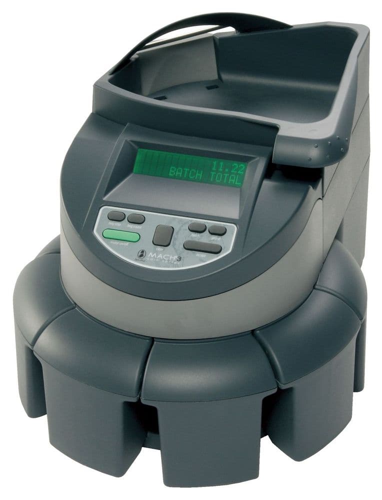 Glory Mach 3 Heavy Duty Coin Counter & Sorter for all coins except 1p/2p