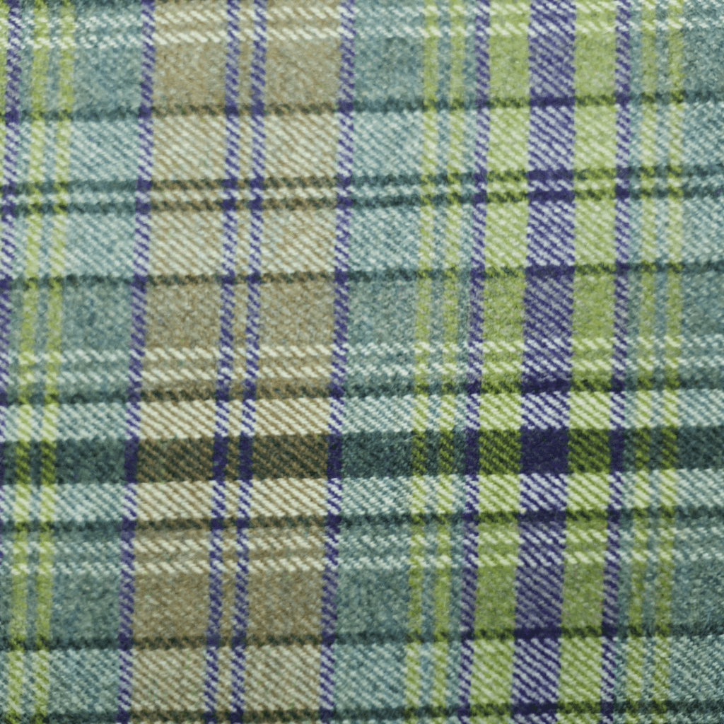 100 Yorkshire Wool Dress Fabric - Green Check