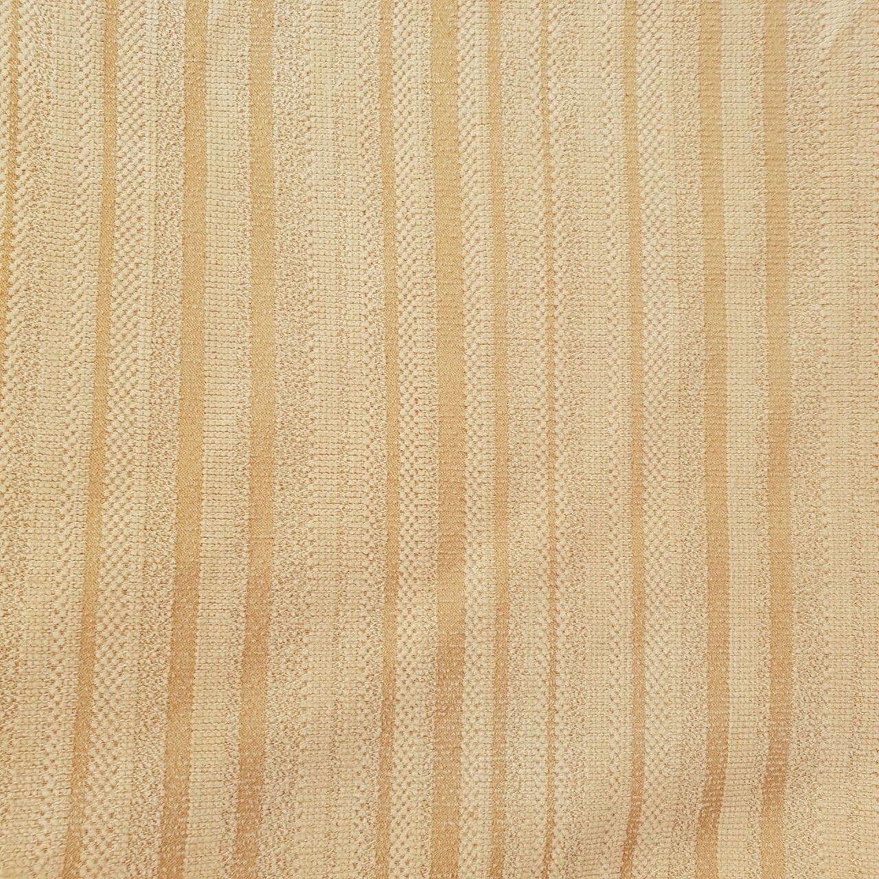 Vintage Retro Upholstery Fabric - Beige Ribbed Stripes
