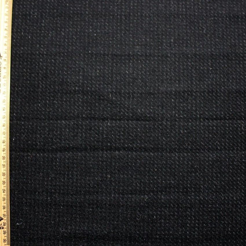 Wool Mix Dress Fabric - Black With Grey
