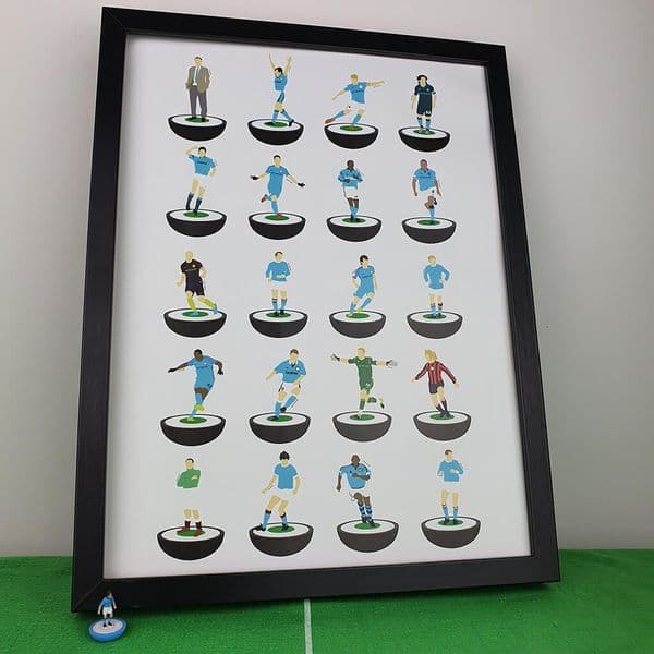 Manchester City Legends A3 Print