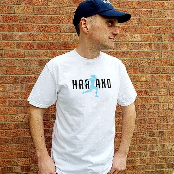 Erling Haaland Goal Celebration White T-shirt