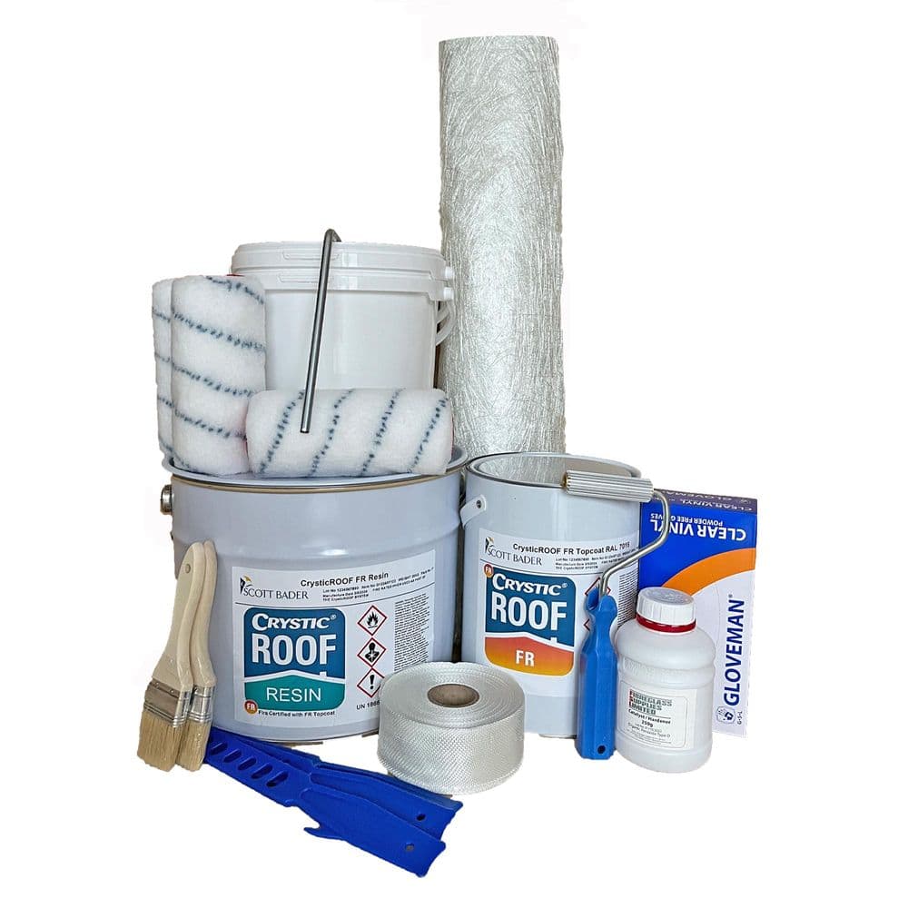 Fire Rated Premium 600g Fibreglass Roof Kit 10 Square Metre