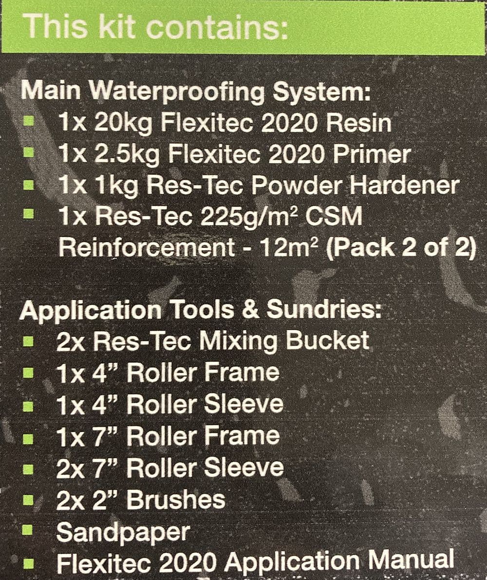 Flexitec 2020 10sqm Roofing Kit