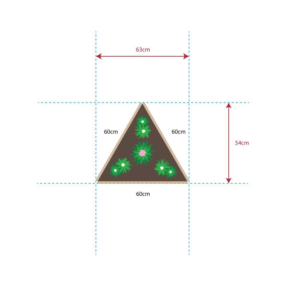 Greena Triangular Raised Bed - 3 Tiers