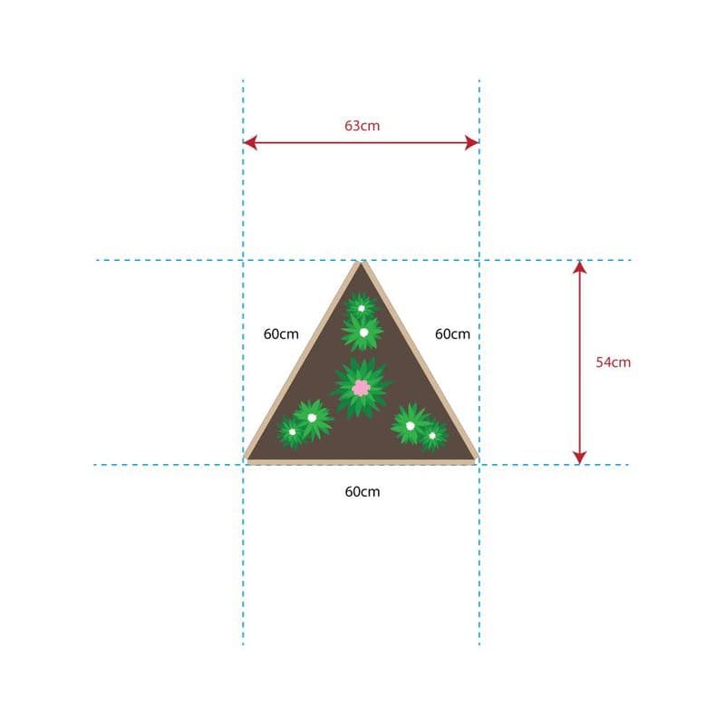 Greena Triangular Raised Bed - 3 Tiers