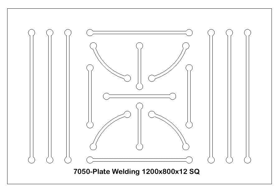 Welding Plate 1200x800x12-SQ - Laser Cut