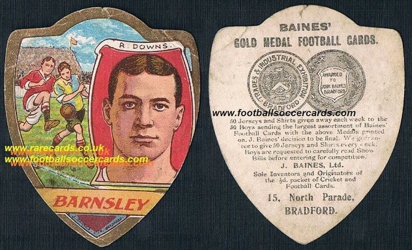1910 S Barnsley Everton And Brighton Star Dickie Downs Rookie Card 2 Fa