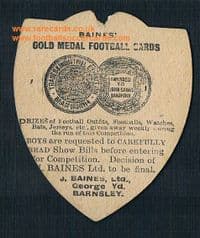 1920 Chelsea baines card with J Baines portrait