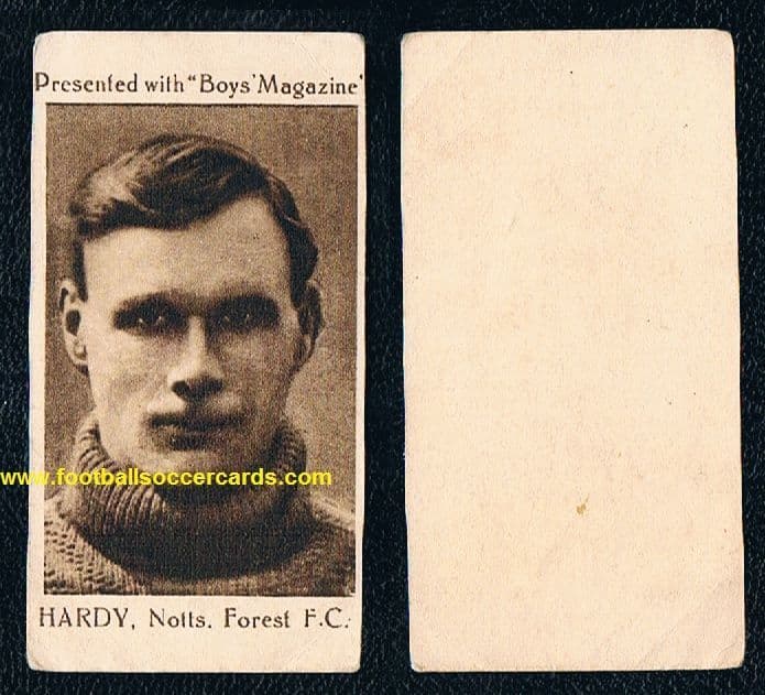 1923 Sam Hardy legendary goalie Boys Mag issue close trim