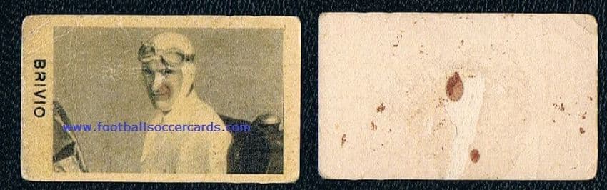 1930 Antonio Brivio F1 driver Italian trade card