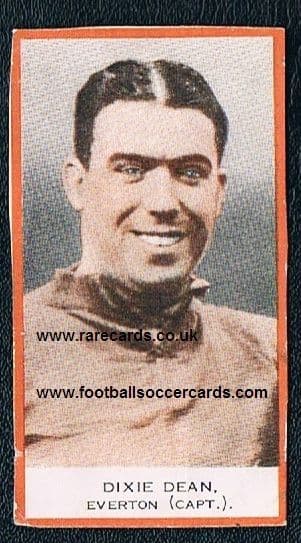 1932 BDV Dixie Dean CARD variety