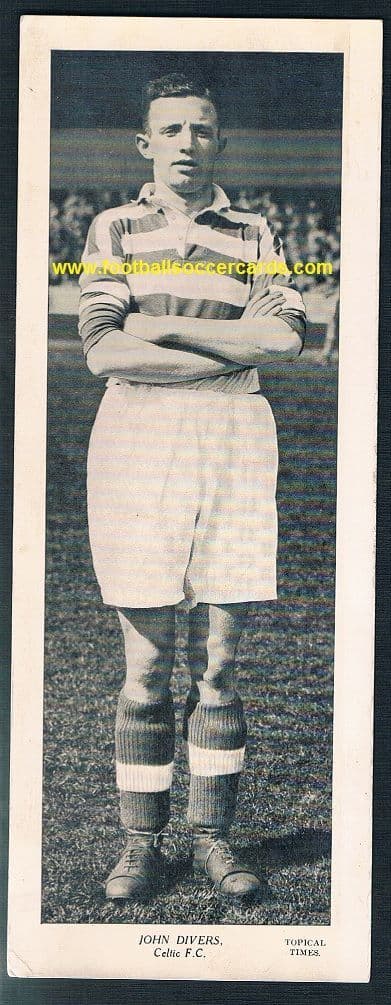 1933 John Divers CELTIC Scottish-only issue by Topical Times lined ...