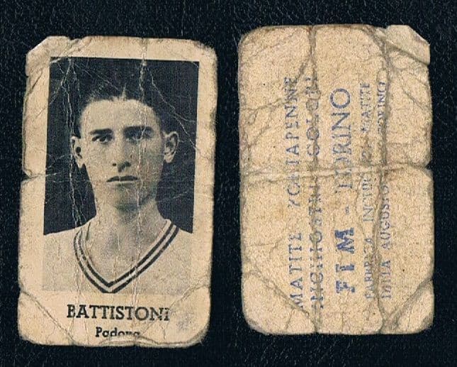 1934 FIM card Giovanni Battistoni Padova