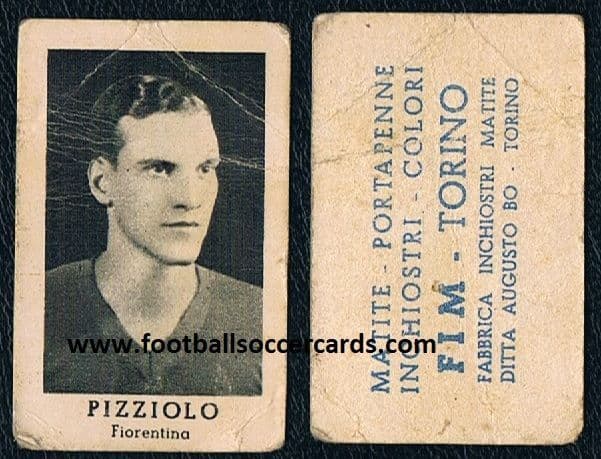 1934 Mario Pizziolo FIM card Italian WC34 winner for Fiorentine rare card