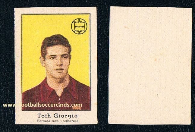 1946 Gyorgy Toth Hungarian goalkeeper legend NANNINA Tecnicolor ...