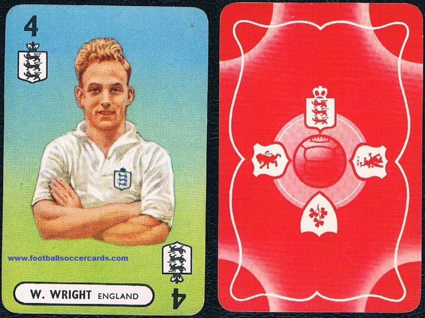 1947 Billy Wright rookie card International Football Whist card by ...