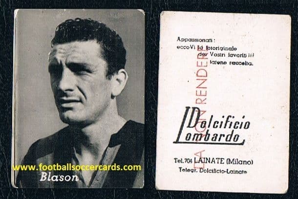 1950 Ivano Blason INTER Dolcificio Lombardo Perfetti card