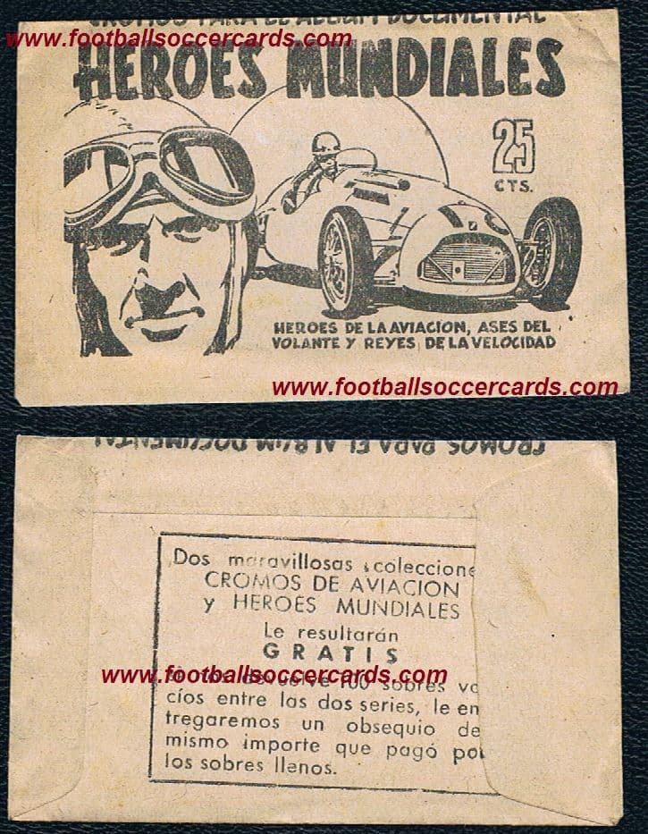 1951 Fangio nr MINT Spanish card UNused Clipper card NO glue as new no ...