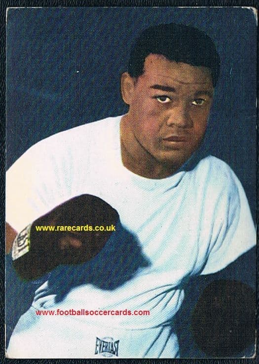 1960 Heinerle German boxing card Joe Louis better condition