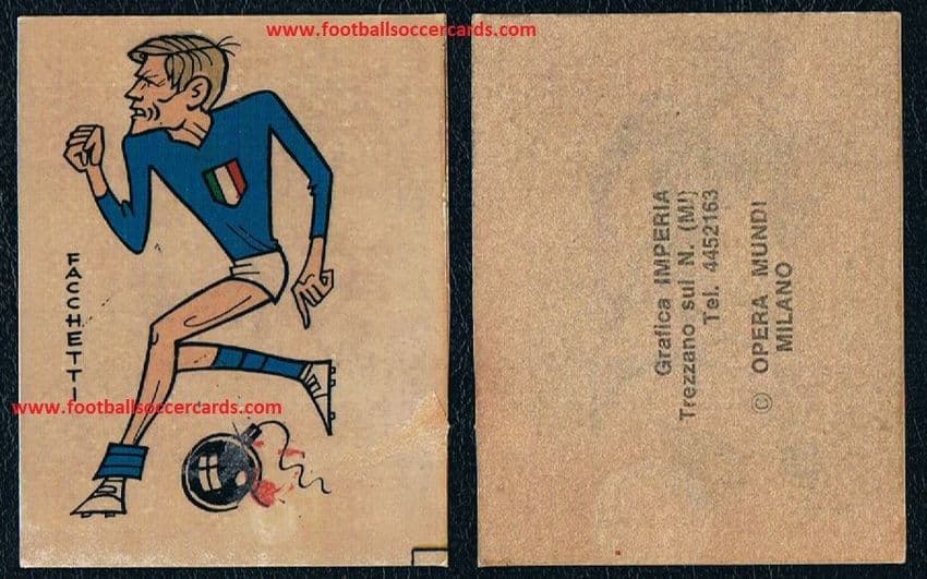1960 s Facchetti Italia Imperia OPera Mundi WITH backing paper