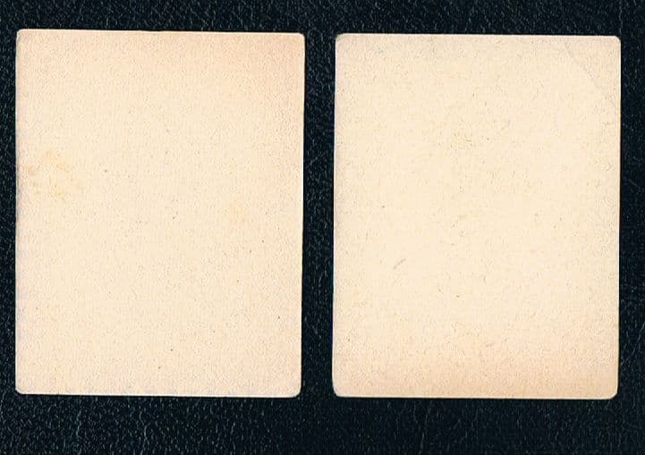 1960s John Charles x2 Nannina economy issue strip cards two types