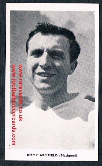 1962 Quaker Oats Jimmy Armfield Blackpool England redemption card