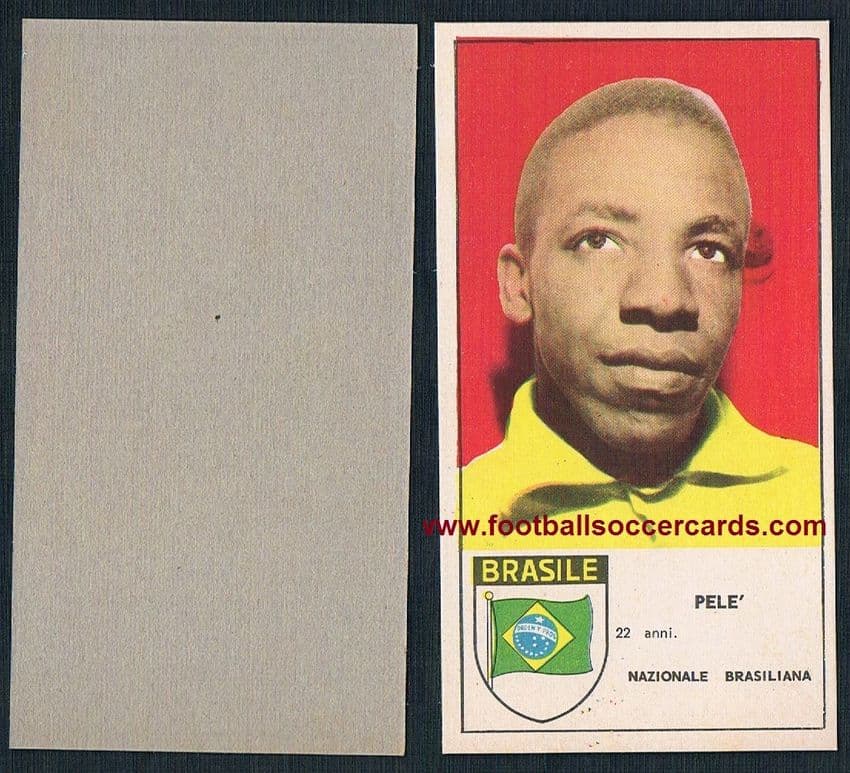 1963 Pele Panoramic flag edition of the 1962 Stella card ex/NM ...