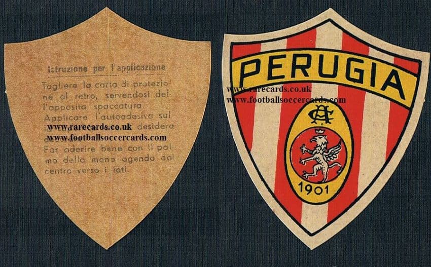 1965 Perugia stemma Nuzzi autoadesive