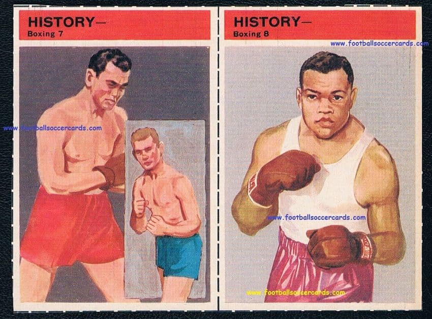 1970 Joe Louis & Jack Dempsey on an uncut / cut pair from History mag ...