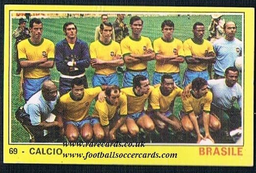 1970 Panini 69 campioni 1970 Brazil