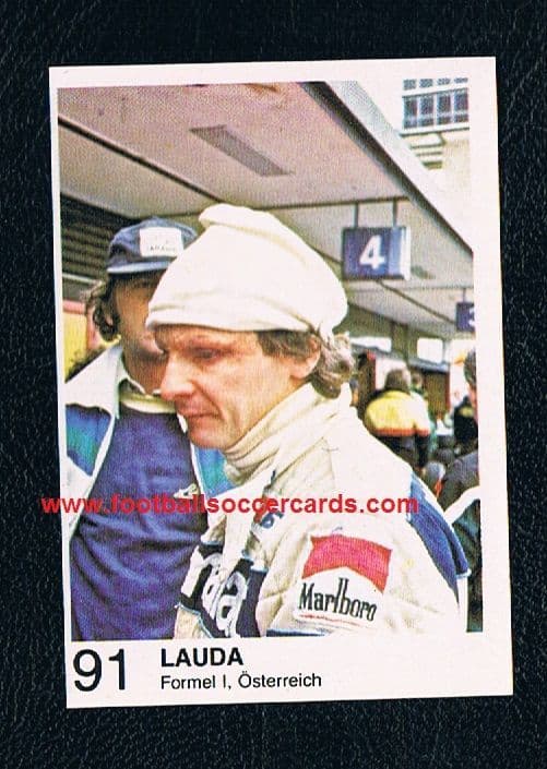 1979 very rare Niki Lauda 91 CARD not paper German-language issue from ...