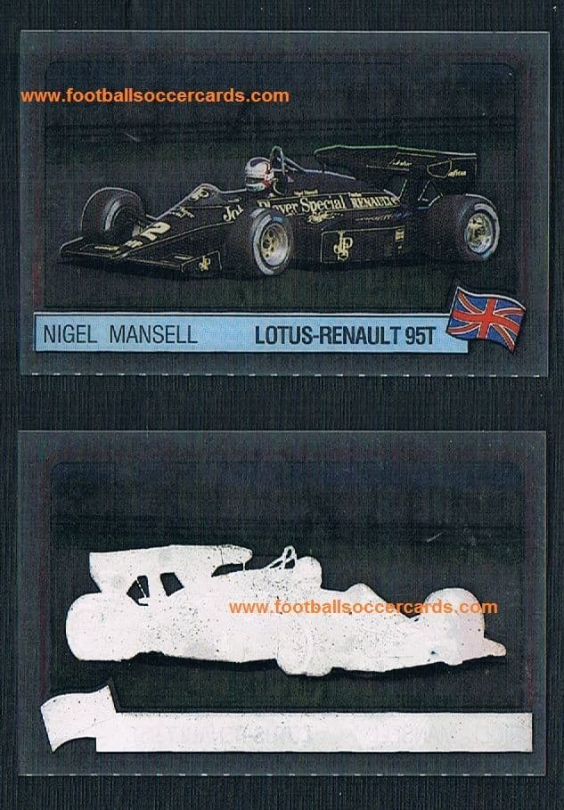1984 Nigel Mansell 2 ROOKIE CARDS F1 World Champion Lotus Renault 2 ...