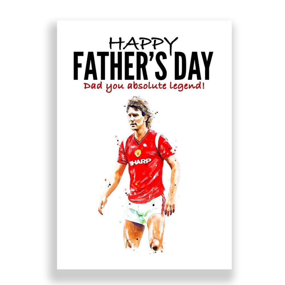 Manchester United Father s Day Card Bryan Robson